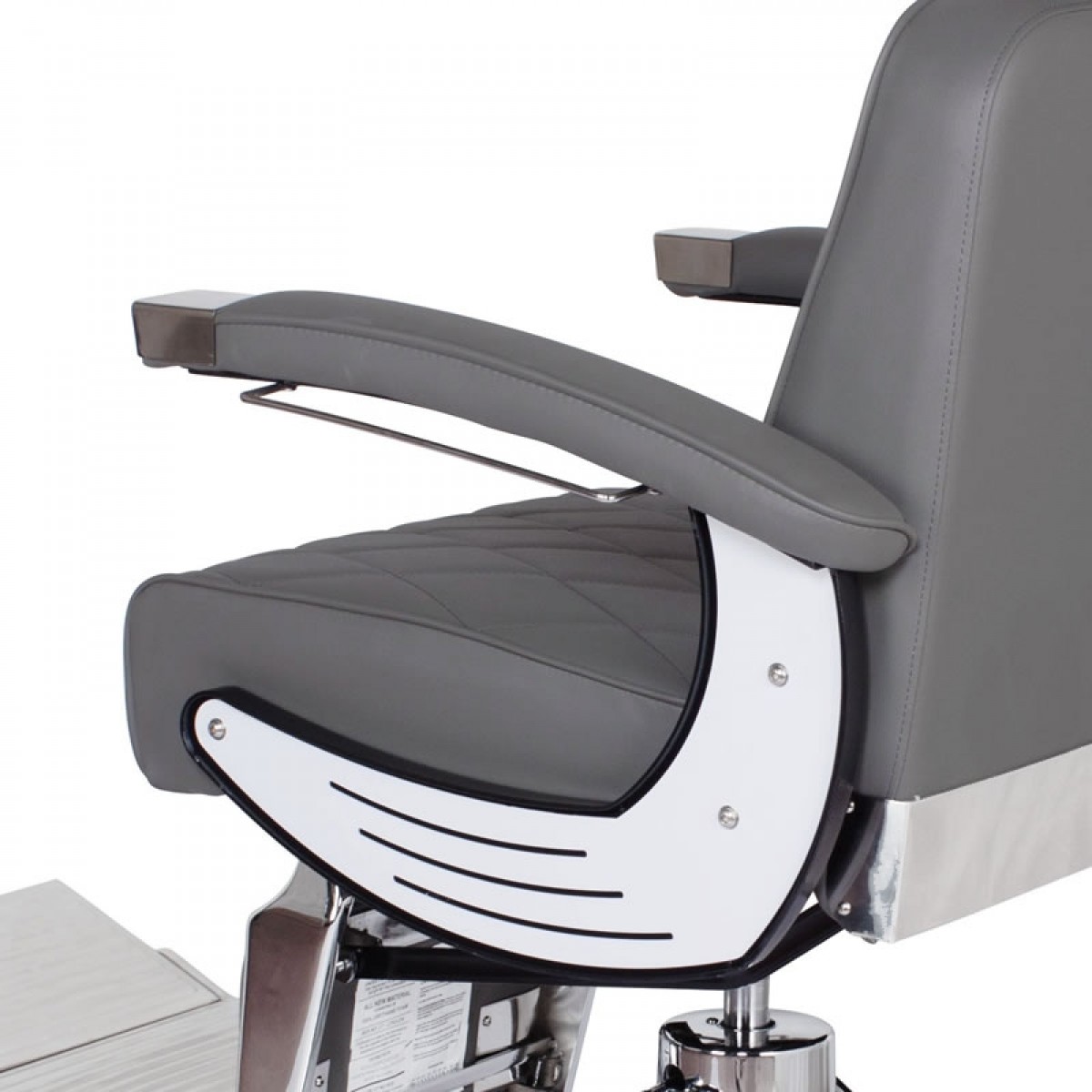 "BARON" Barber Chair in Grey - Grey Barber Shop Chairs, Barber ...