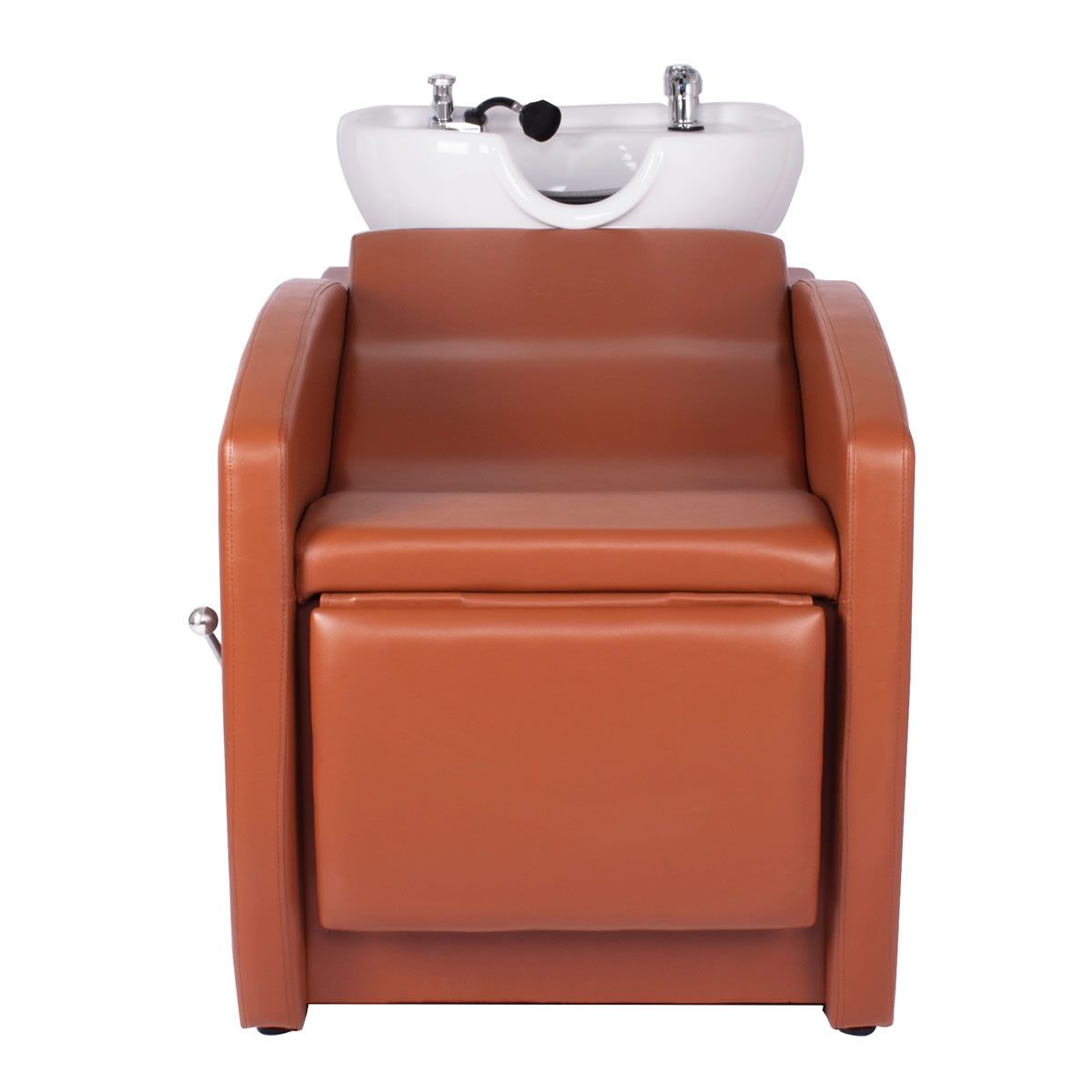 "RIO" Shampoo Chair & Bowl in Chestnut