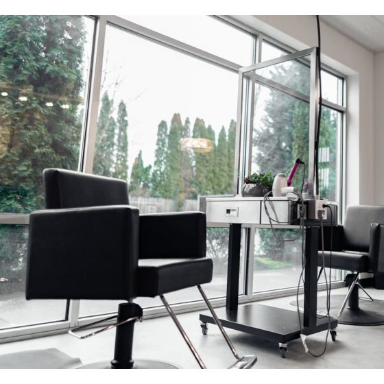 "LUMINA" Stainless Double Sided Styling Station, Cosmetology Station ...