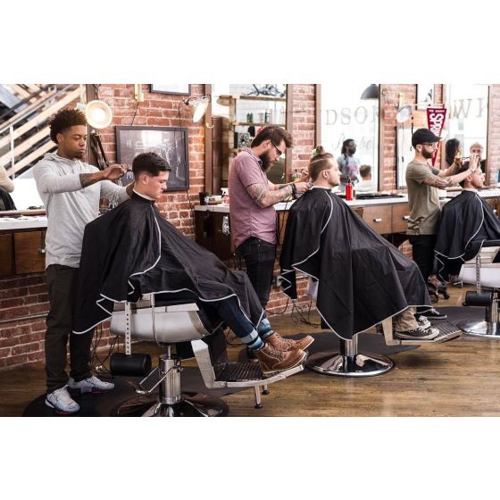 "CONSTANTINE" Cobalt Blue Barber Chair - Blue Barber Shop Chairs, Blue ...
