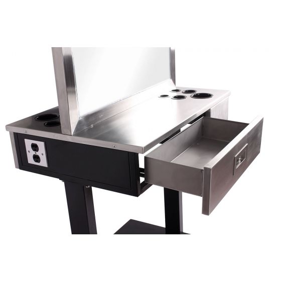"LUMINA" Stainless Double Sided Styling Station, Cosmetology Station ...
