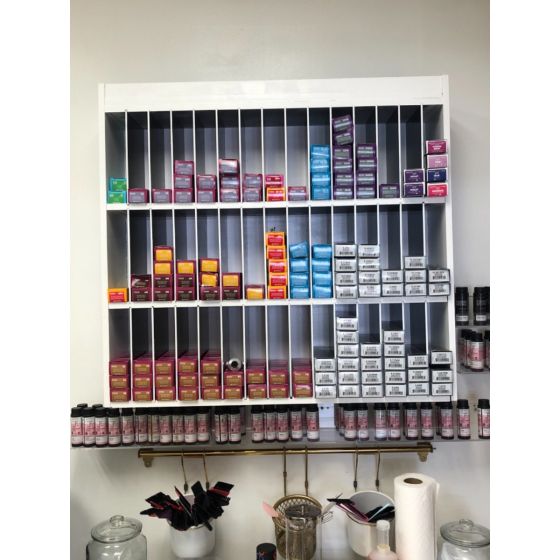 "PROCIDA" Salon Colour Bar, Tube Color Rack, Hair Salon Organizer & Cabine