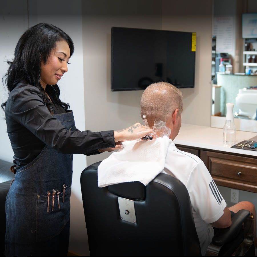 Women In Barber Chairs