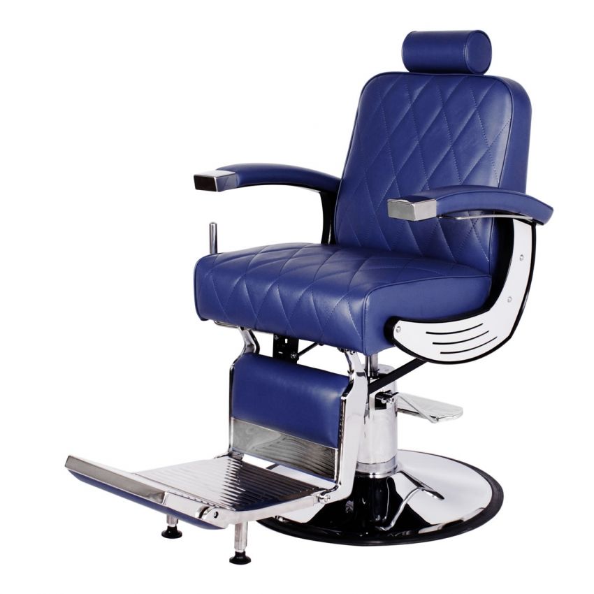 "BARON" Heavy Duty Barber Chair in Royal Blue - Heavy Duty Barber Shop ...